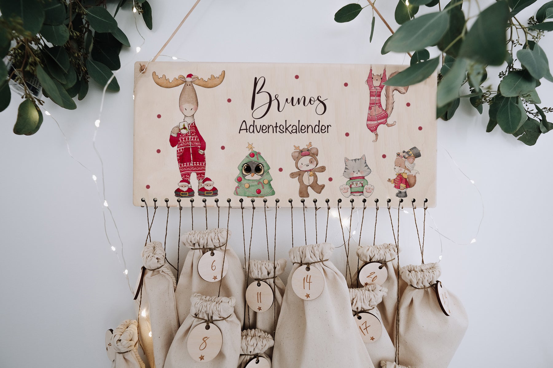 Adventskalender aus Holz für Kinder– Jellies Design