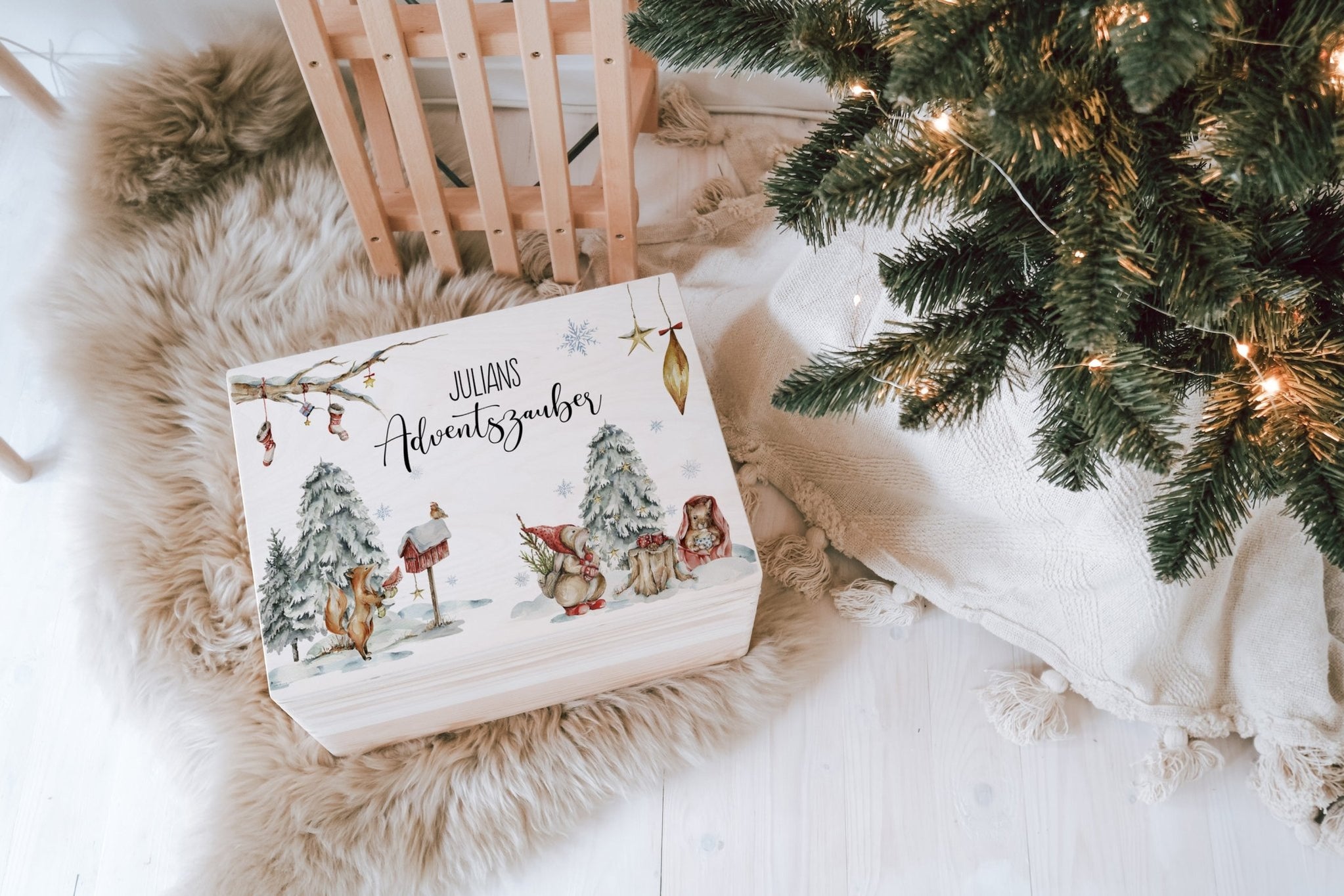 Adventskalender aus Holz für Kinder– Jellies Design